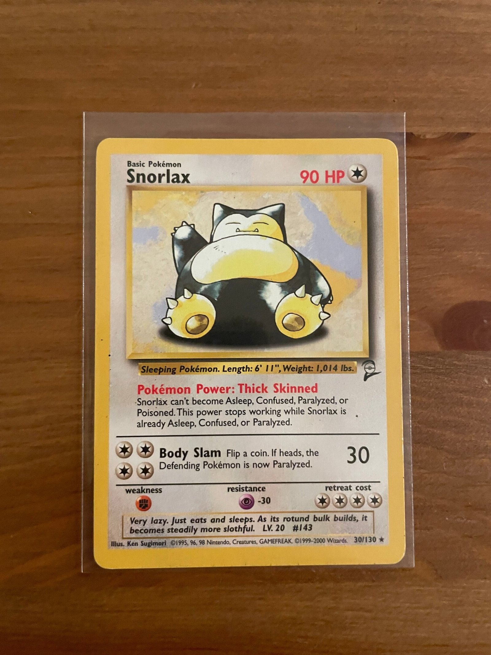 Snorlax – 30/130 – Rare – Unlimited Edition - PokemonVancouver